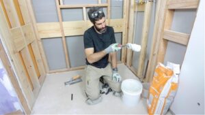 Shower Wall Wet Shimming - Home Repair Tutor